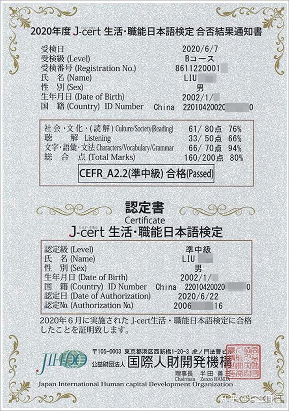J-cert 生活・职能日本语检定 - 知乎