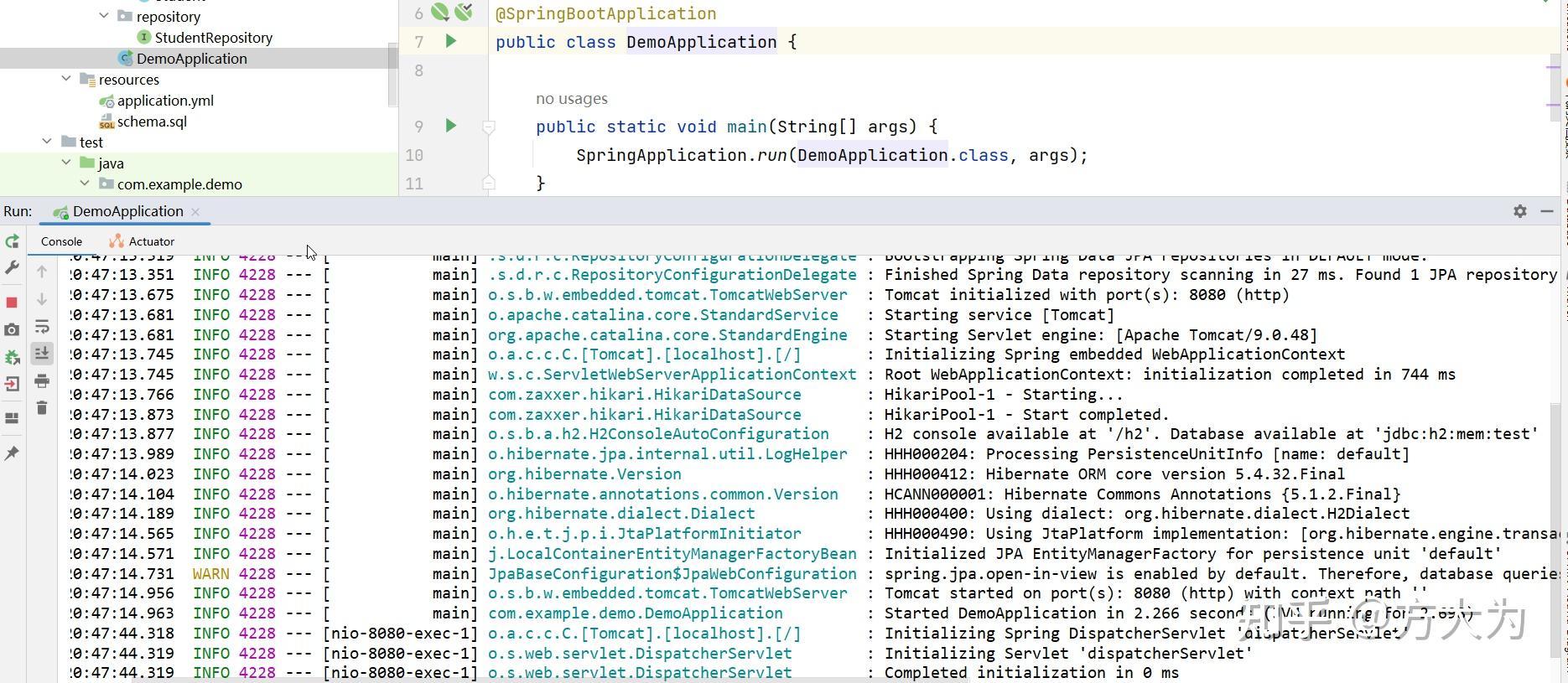 SpringBoot配置使用H2数据库 - 知乎