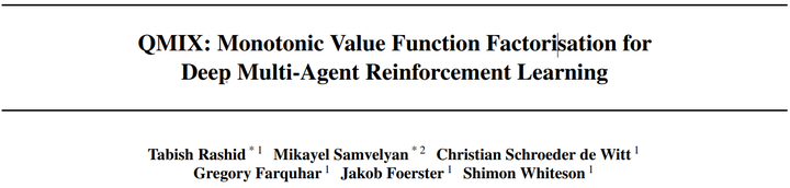 4.3 MARL算法QMIX - 知乎