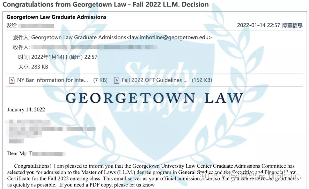 UVA、乔治城LLM项目持续放榜中，恭喜这一轮获得录取的学律申请者 - 知乎