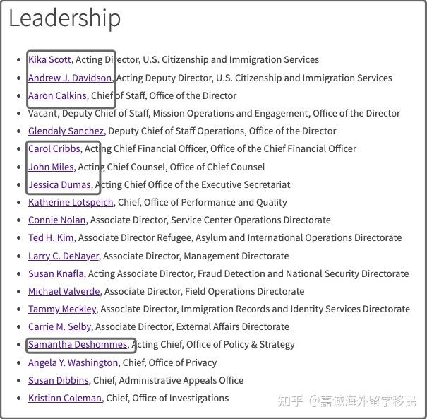 速看！川普任命：美国移民局新局长 - 知乎