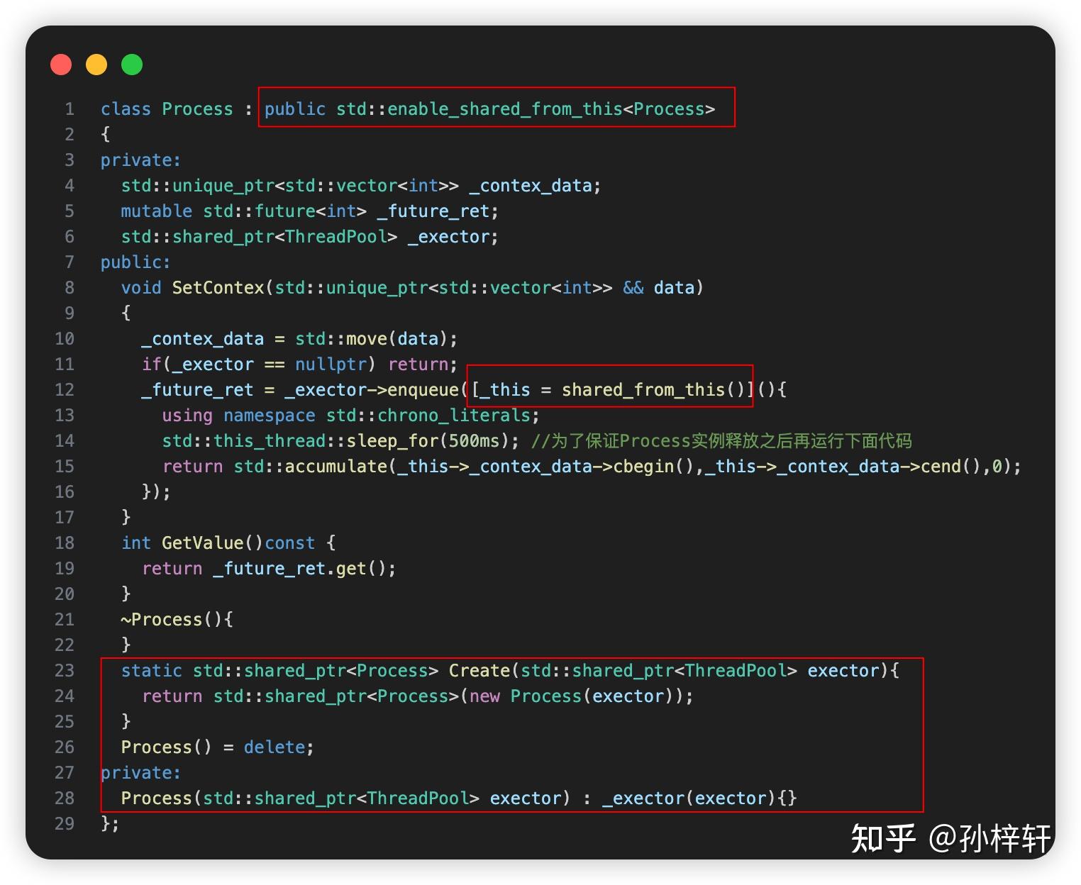 std::enable_shared_from_this 有什么意义？ - 知乎