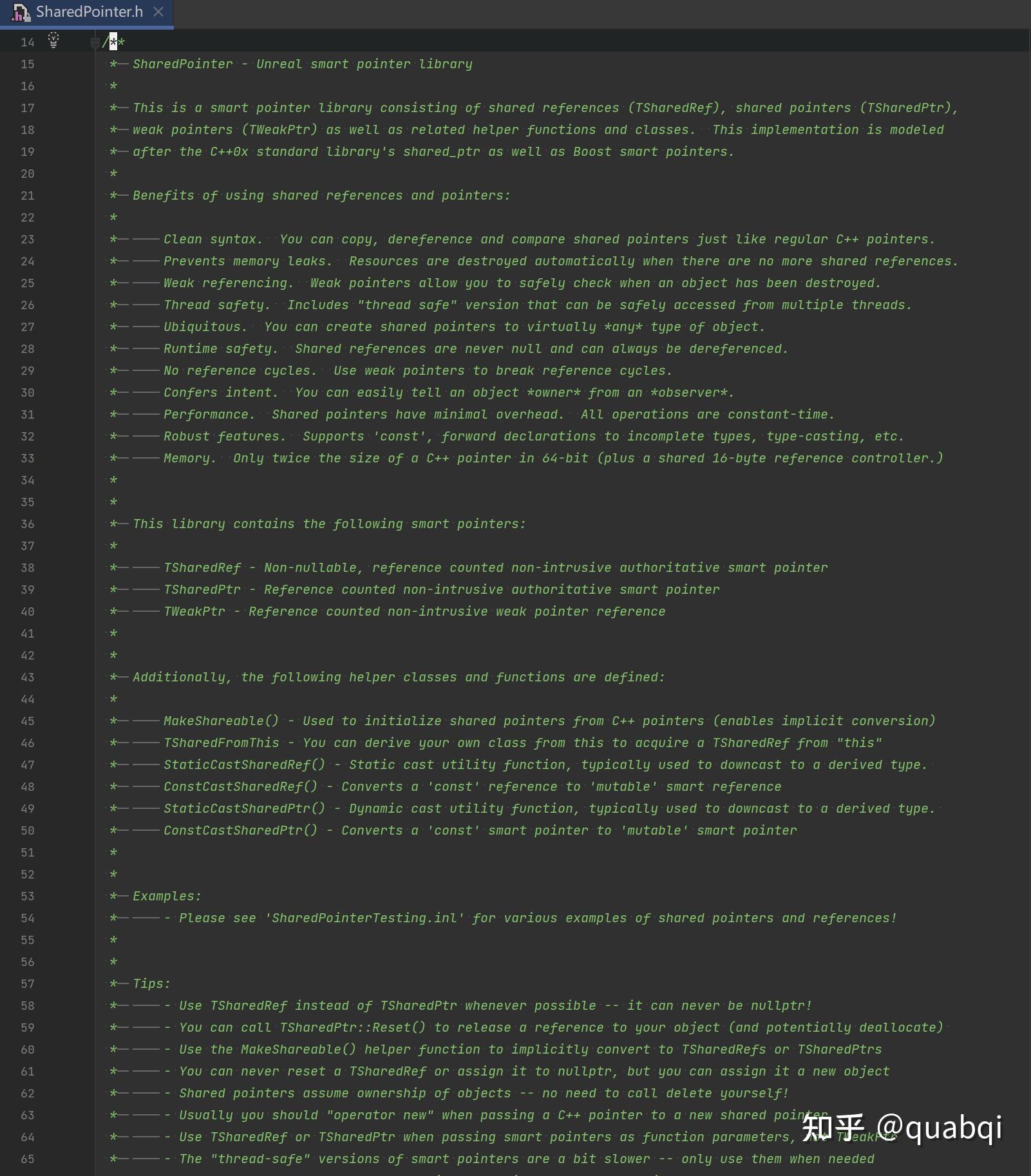 UE4的智能指针 TSharedPtr - 知乎