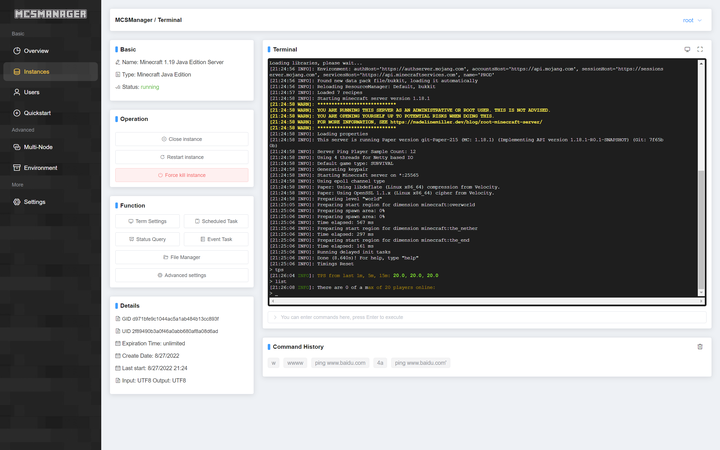 使用 MCSM 面板一键搭建我的世界（Minecraft）服务器 - 知乎