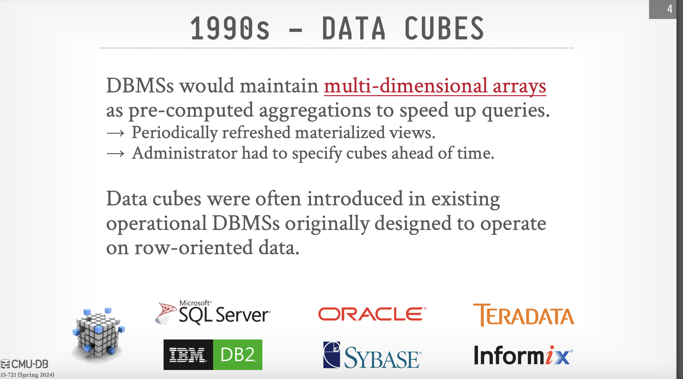 Lecture #01: Modern Analytical Database Systems - 知乎