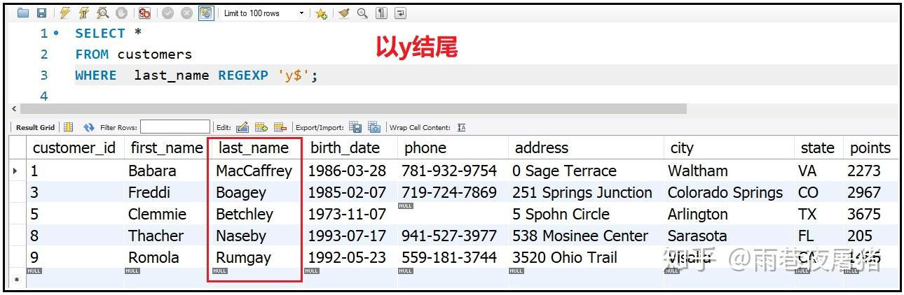 SQL学习笔记 -- REGEXP - 知乎