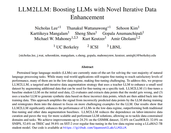 【LLM】LLM2LLM: 通过迭代数据增强提升LLM - 知乎