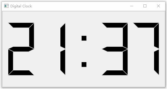 Qt官方示例-数字时钟 - 知乎