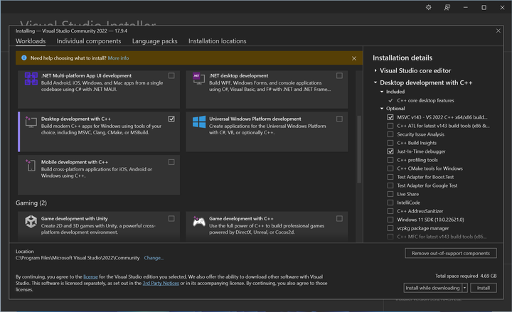 在Windows上通过Visual Studio开发C++应用程序的最小配置 - 知乎