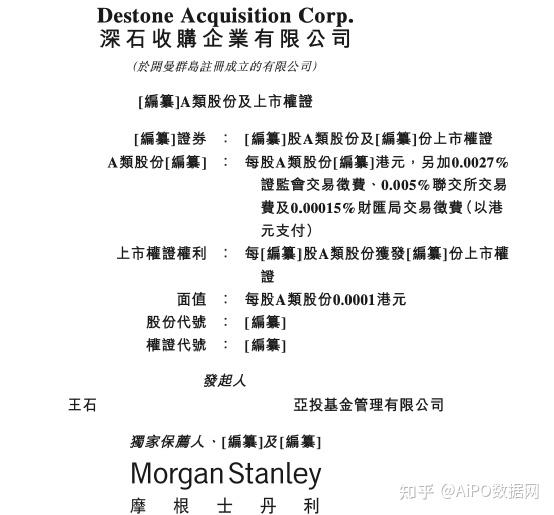 香港SPAC第十二家：「深石Destone」递表港交所 - 知乎