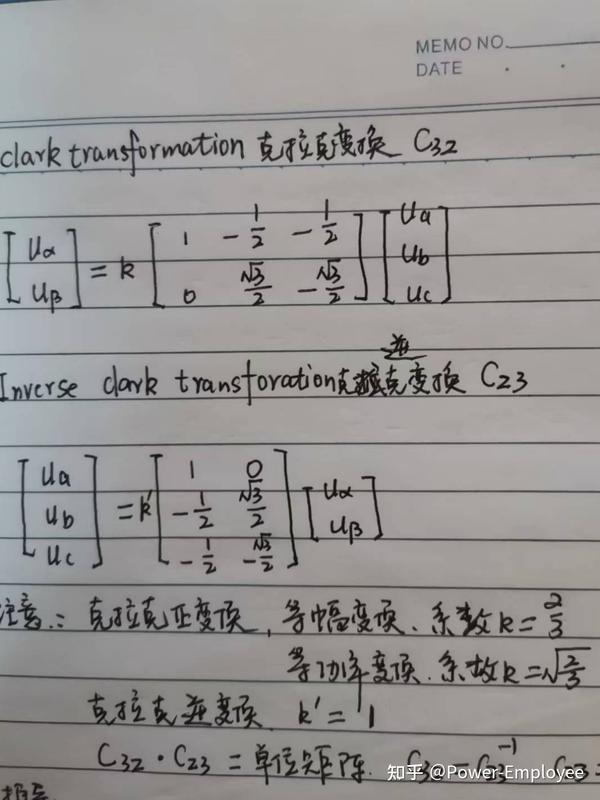 电力电子控制常用坐标变换公式 - 知乎