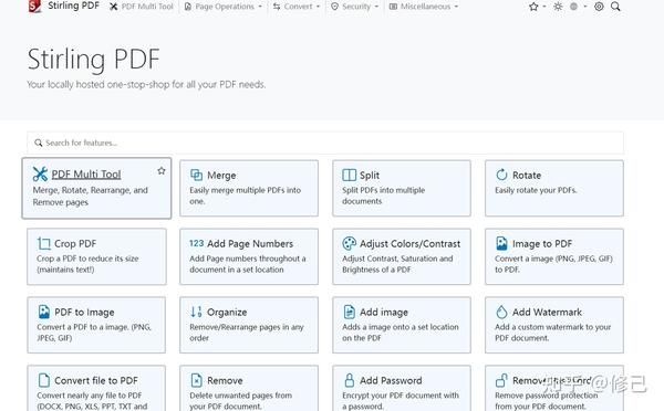 Stirling-PDF：一款优秀的开源PDF处理工具 - 知乎