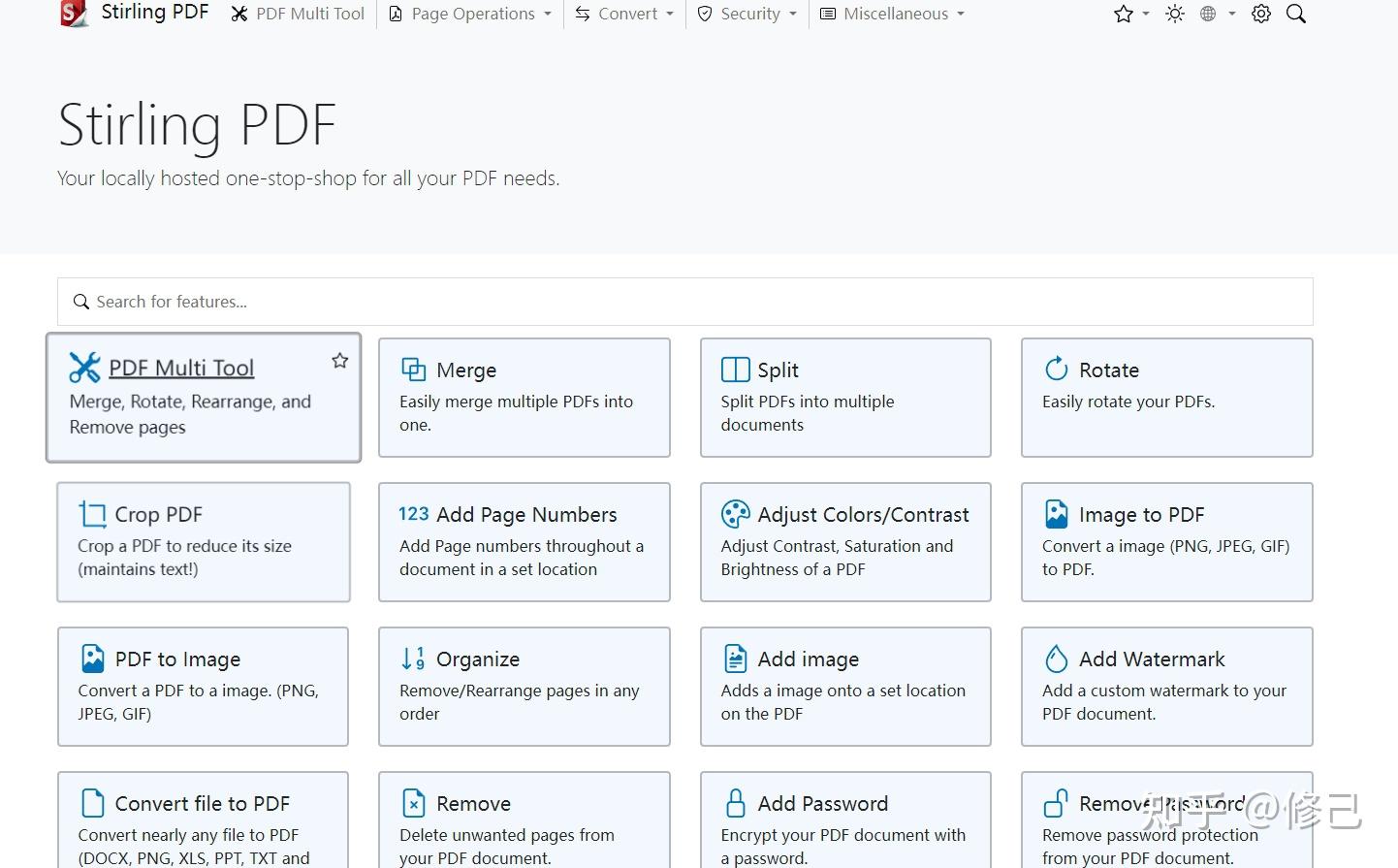 Stirling-PDF：一款优秀的开源PDF处理工具 - 知乎