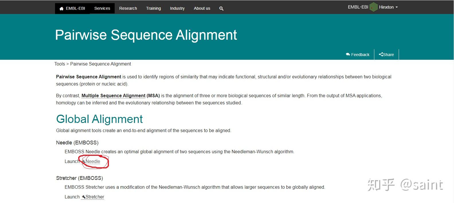 使用EMBL Pairwise Sequence Alignment进行双序列比对 - 知乎