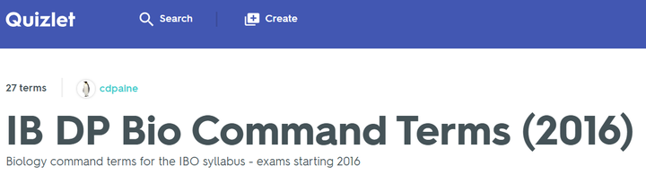 Command Terms in DP Biology - 知乎