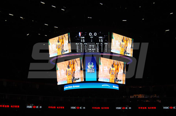 体育场馆显屏案例∣从中国首块符合NBA赛事标准的LED斗型屏说起 - 知乎