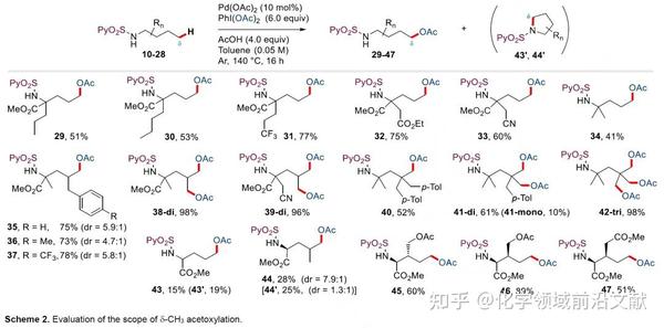 钯催化PIDA介导的氨基酸衍生物的δ-C(sp3)-H乙酰氧基化反应 - 知乎