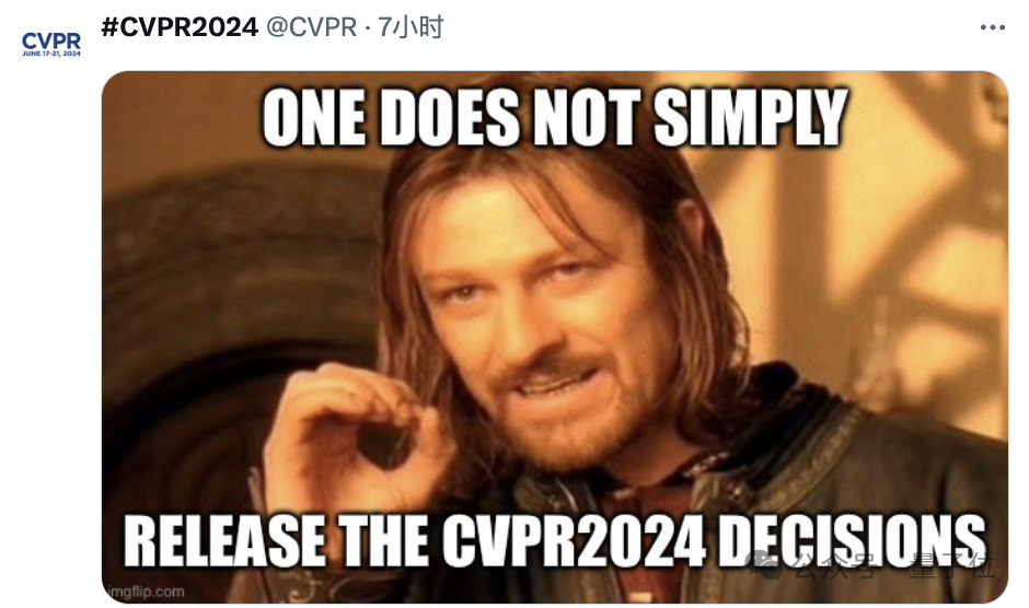 CVPR'24发榜，华人博士生连中三篇凡尔赛！官方下场发梗图玩坏网友 | 量子位