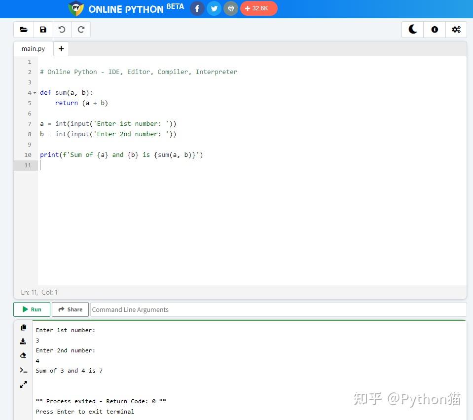 如何免安装使用 Python？推荐 17 个在线的 Python 解释器！ - 知乎