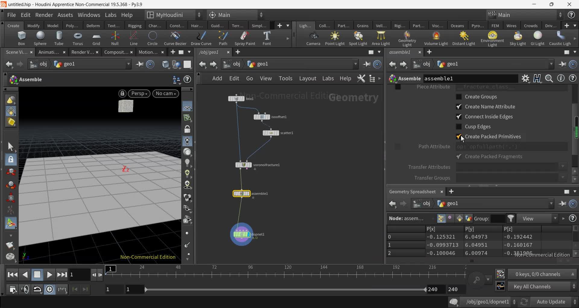 [Houdini][SOP] assemble节点 - 知乎