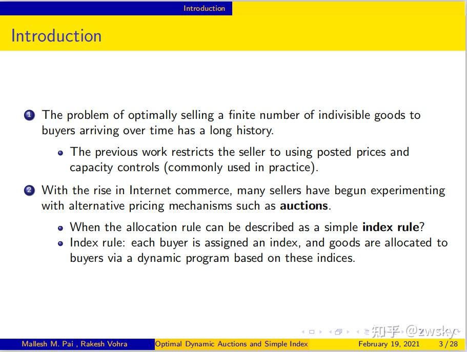 Optimal dynamic auctions and simple index rules - 知乎