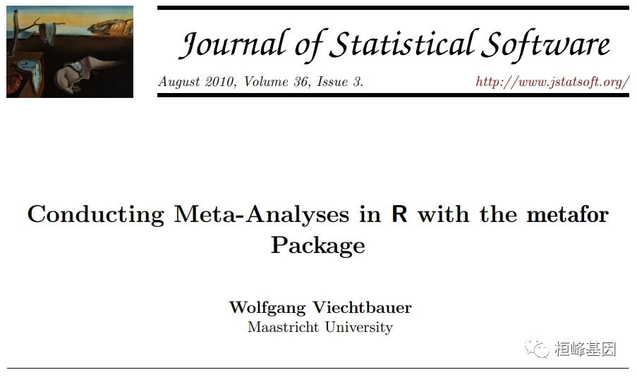 Topic 1. SCI 文章中 Meta 分析之 metafor - 知乎