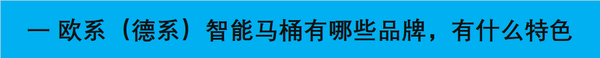 【目丁】高端之选，德国工艺的见证 欧洲系（德国系）智能马桶选购提升篇 汉斯格雅/高仪/乐家/杜拉维特（德立菲）/唯宝/飞利浦【2023.12】