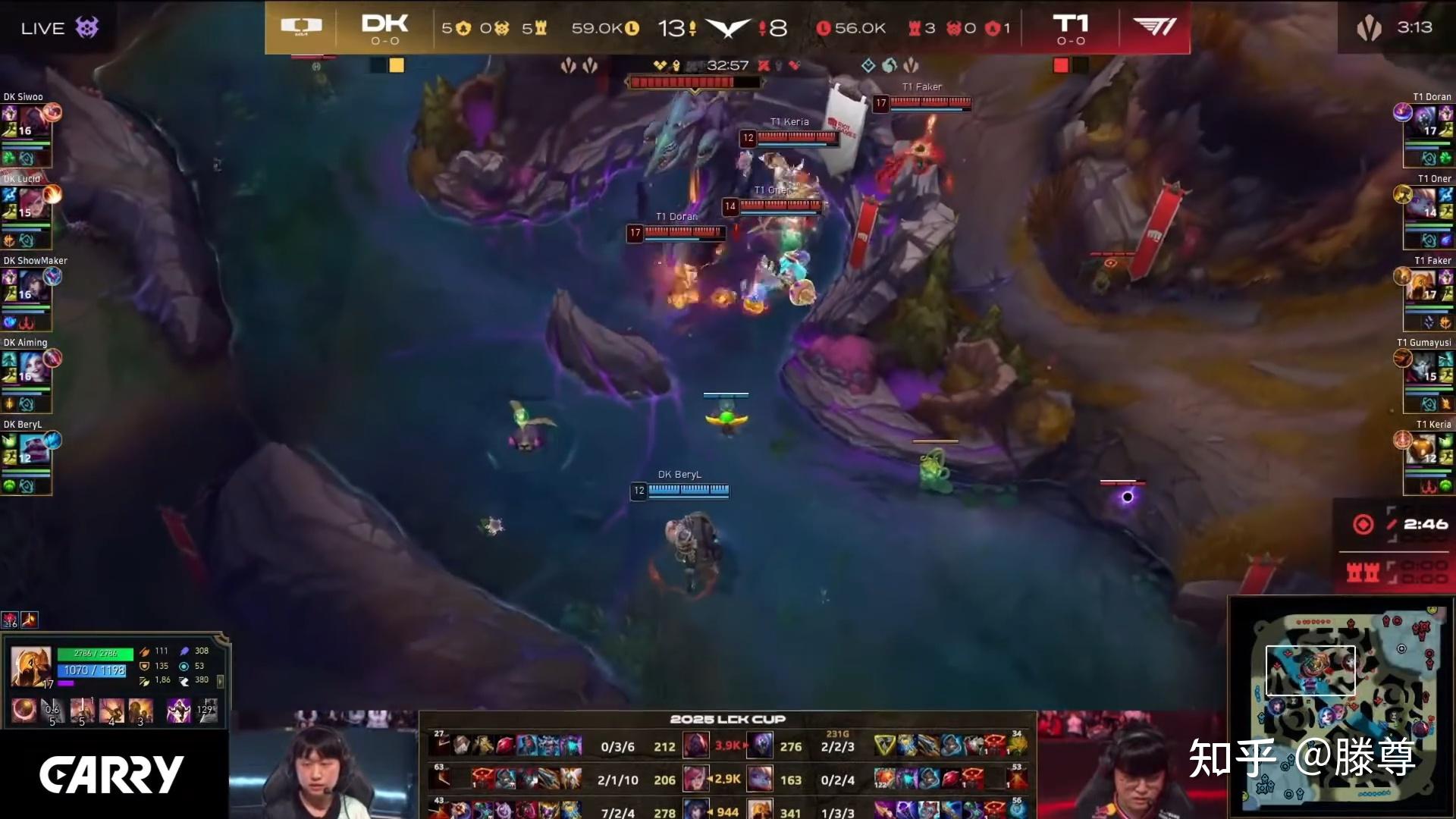 2025 LCK杯 T1 1-2 不敌 DK，「DOFGK」五人组首秀出师不利，如何评价这场比赛？ - 知乎