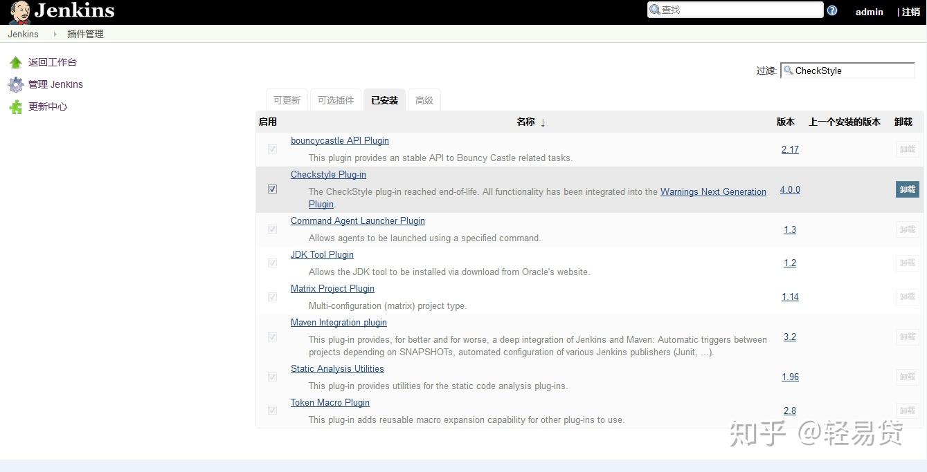Jenkins部署及代码静态检查工具Checkstyle集成 - 知乎