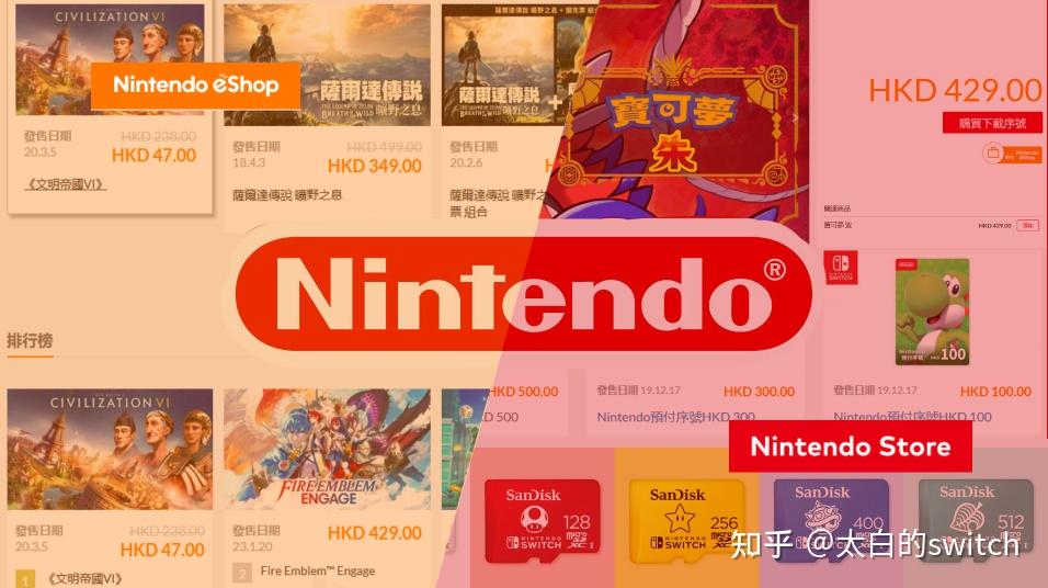 任天堂switch新手教程|Nintendo eShop和Nintendo Store的区别是什么？