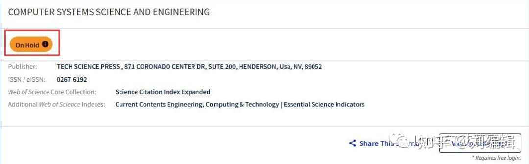 如何查询SCI期刊是不是被标记了？SCI/SSCI/ EI期刊状态解读 - 知乎