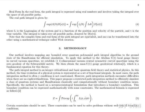 A Restricted Path Integration Method - 知乎