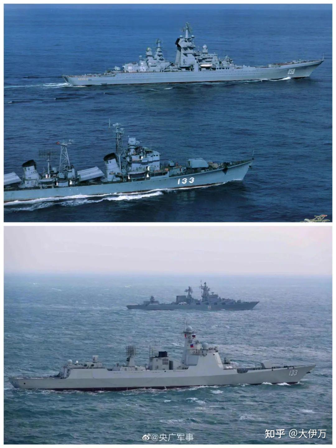 这2张图刷爆网络！37年后中国海军133舰强势逆袭俄罗斯，时代变了！ - 知乎