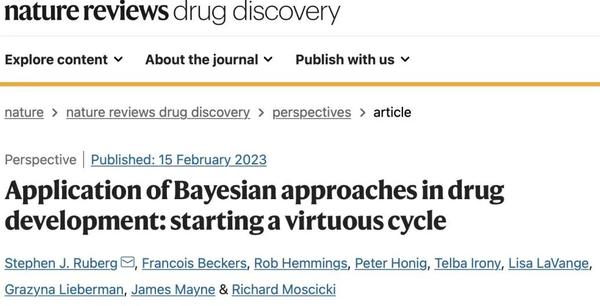 Nat Rev Drug Discov｜贝叶斯方法在药物开发中的应用 - 知乎