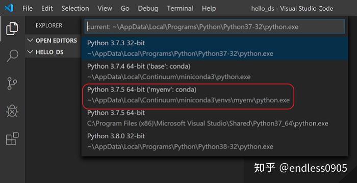 为VS code配置Anaconda 环境 - 知乎