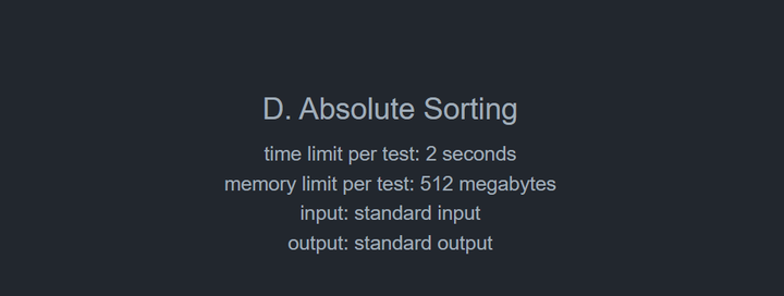 CF1772D——Absolute Sorting（2024.7.11） - 知乎