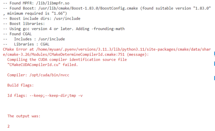 Arch 下安装 colmap 时 CUDA (CMakeCUDACompilerId.cu) 编译错误解决方案 - 知乎