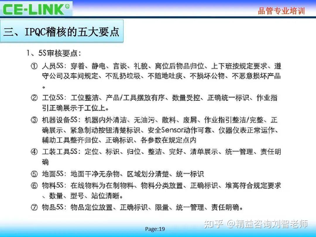 IPQC-稽核技巧 - 知乎