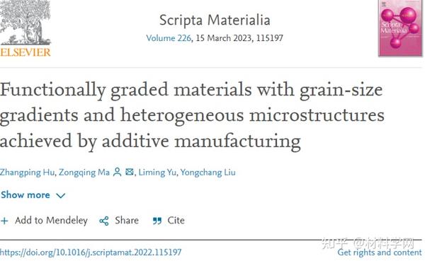 天津大学《Scripta Materialia》增材制造异质微结构316L/ CuCrZr功能梯度材料！ - 知乎