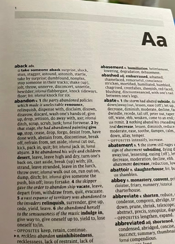 abandon不再是第一个单词，谁取代了它？ - 知乎