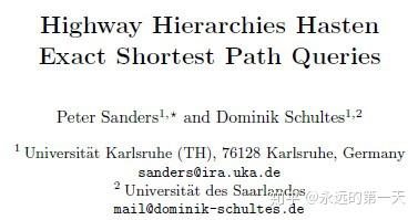 论文阅读|Highway Hierarchies Hasten Path Queries - 知乎