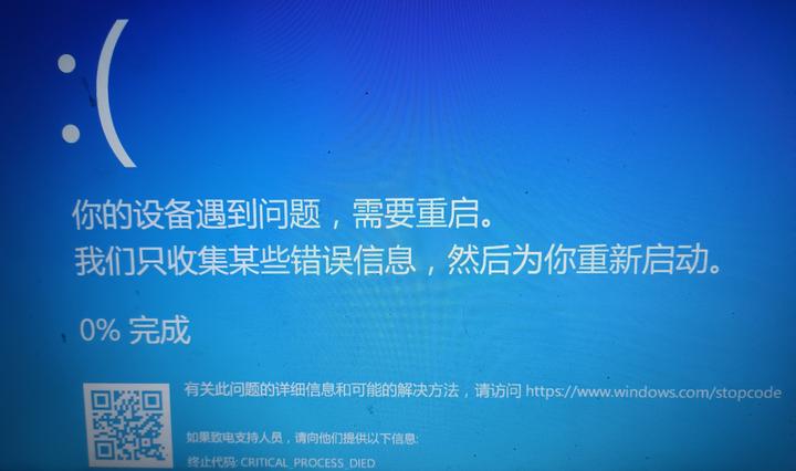 Windows10蓝屏CRITICAL_PROCESS_DIED 非常规解决案例 附蓝屏处理方法大全 - 知乎