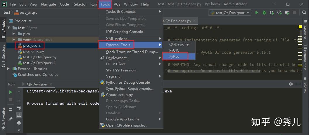 PyCharm安装PyQt5及其工具（Qt Designer、PyUIC、PyRcc）详细教程 - 知乎