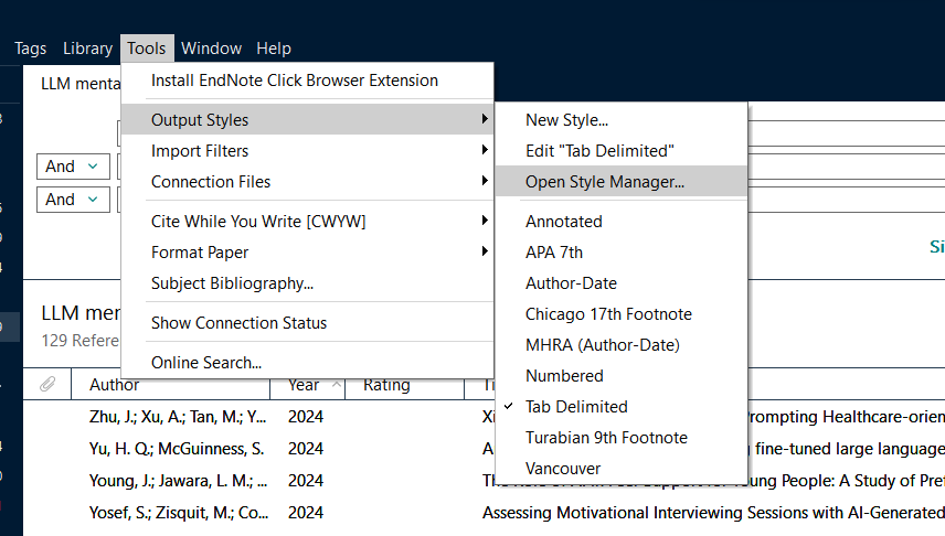 如何将endnote21里面的文献copy到Excel里面 - 知乎