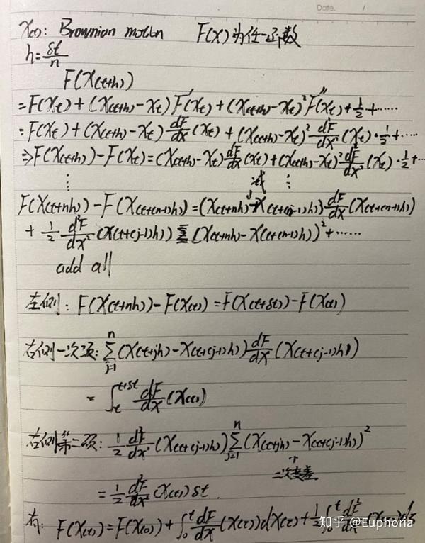 CQF学习笔记：伊藤积分（Ito Calculus） - 知乎
