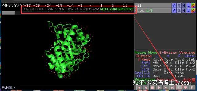 【分子动力学】PyMol入门教程 - 知乎