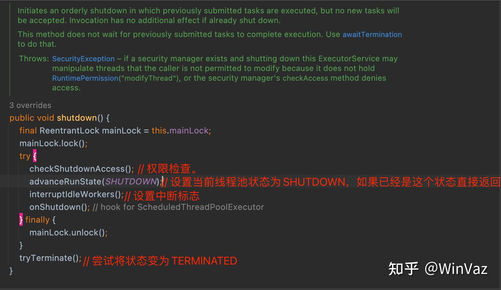 Java面试之线程池shutdown方法 - 知乎