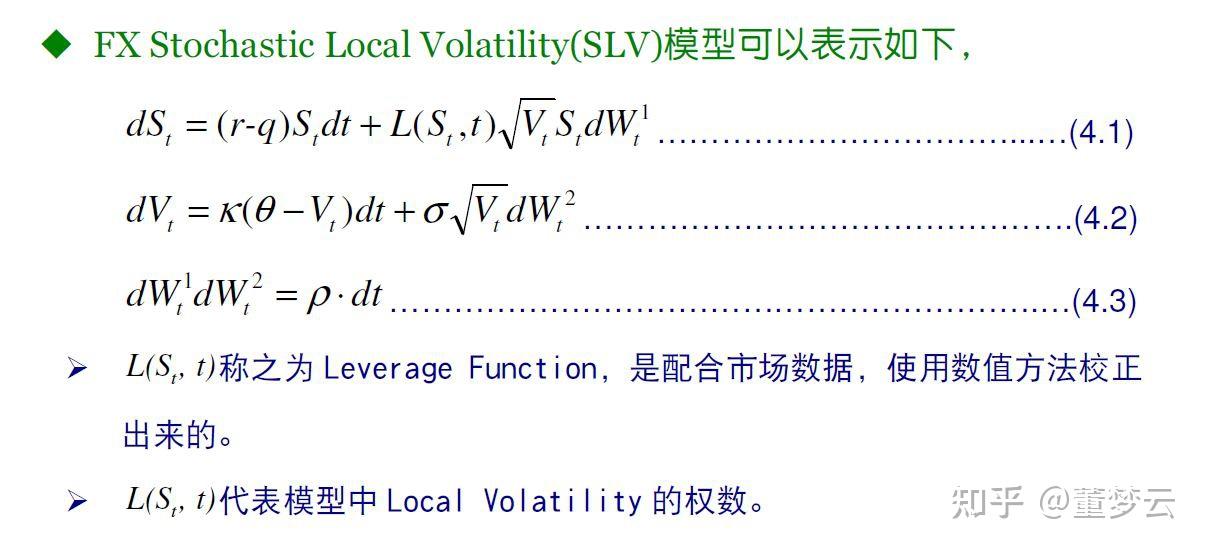 五十六、QuantLib实作Heston随机局部波动率(Stochastic Local Volatility)模型(1)：模型概要 - 知乎