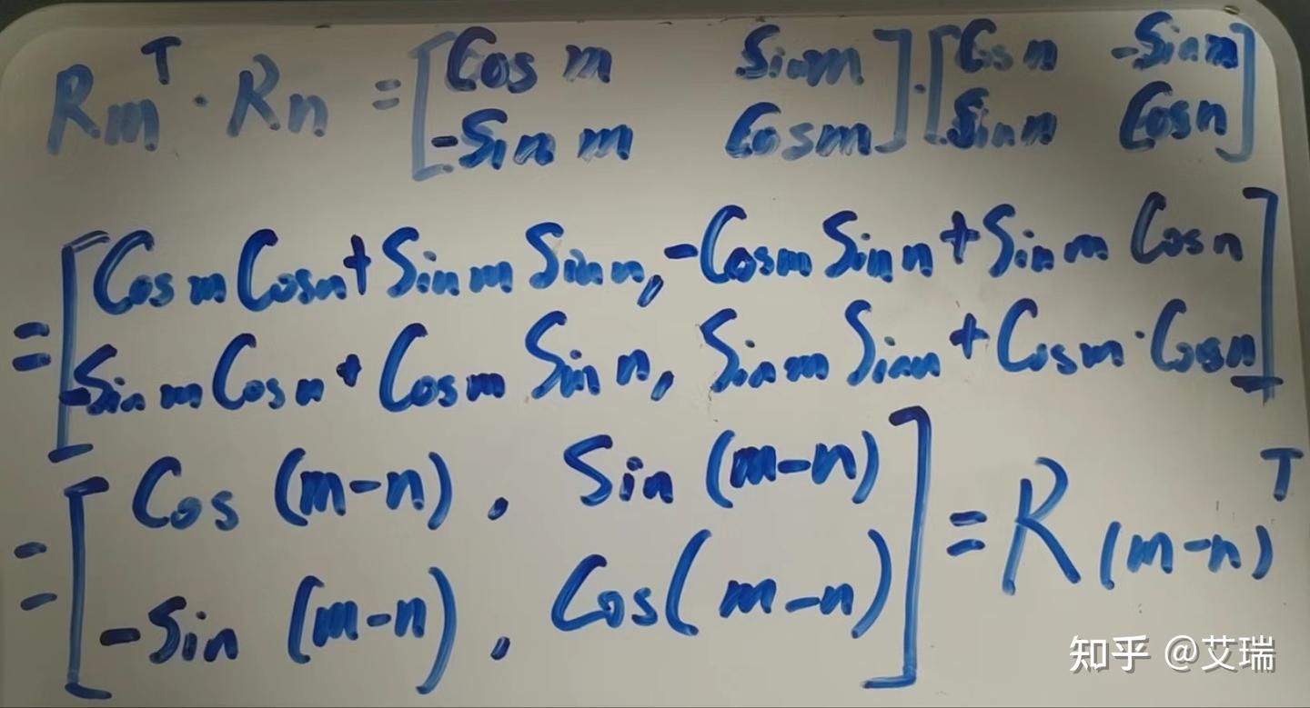 数学free——白话旋转位置编码 - 知乎