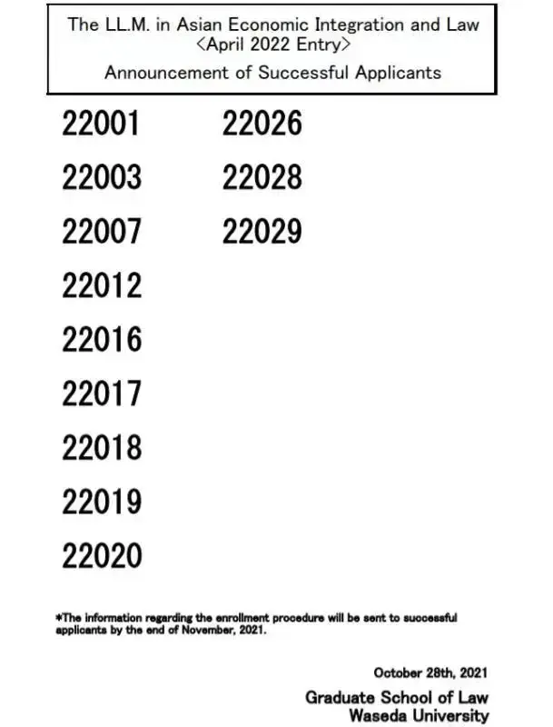 SGU合格 | 早稻田大学LL.M.项目OFFER+1！ - 知乎